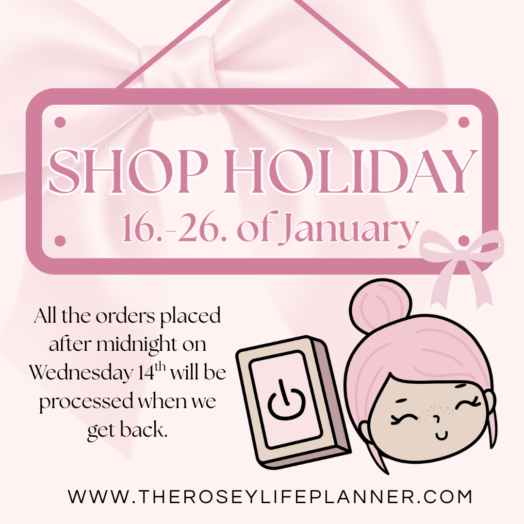 SHOP HOLIDAY! – theroseylifeplanner