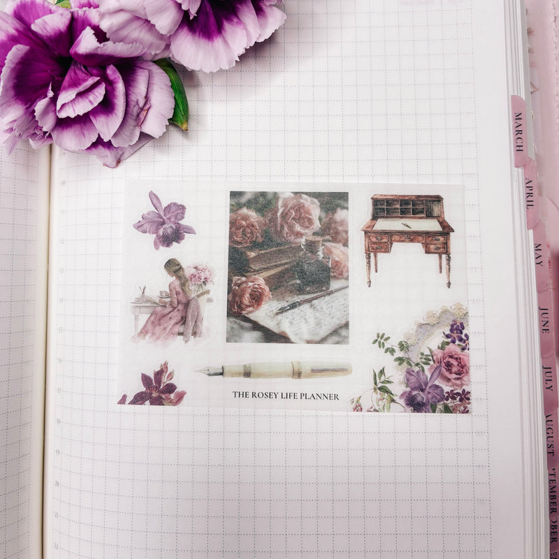 FEB26 | MINI SHEET CLEAR MATTE - MINI STICKERS – theroseylifeplanner