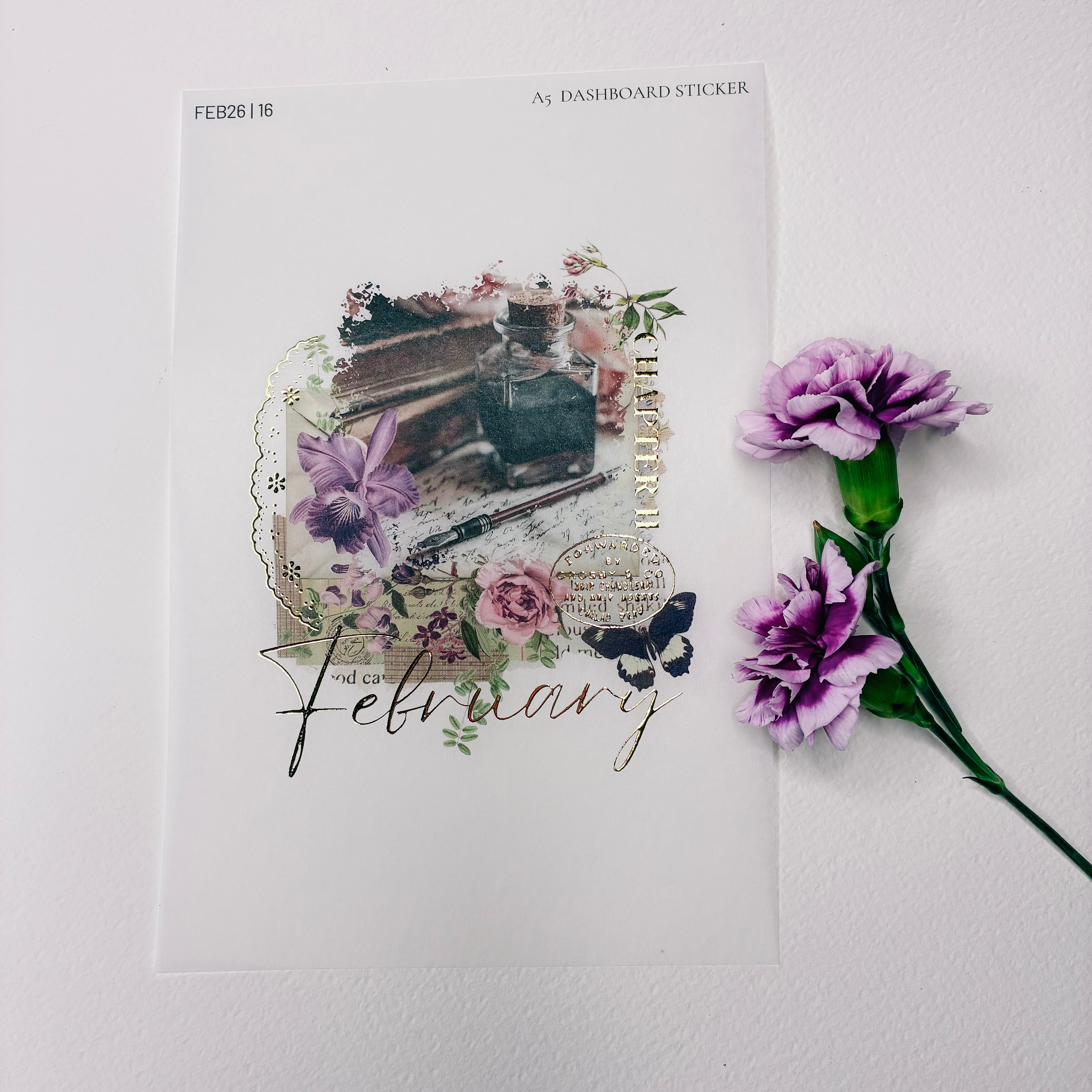 STICKER DASHBOARD A5 | SHEET 16 | CLEAR | FEBRUARY 26 COLLECTION ...