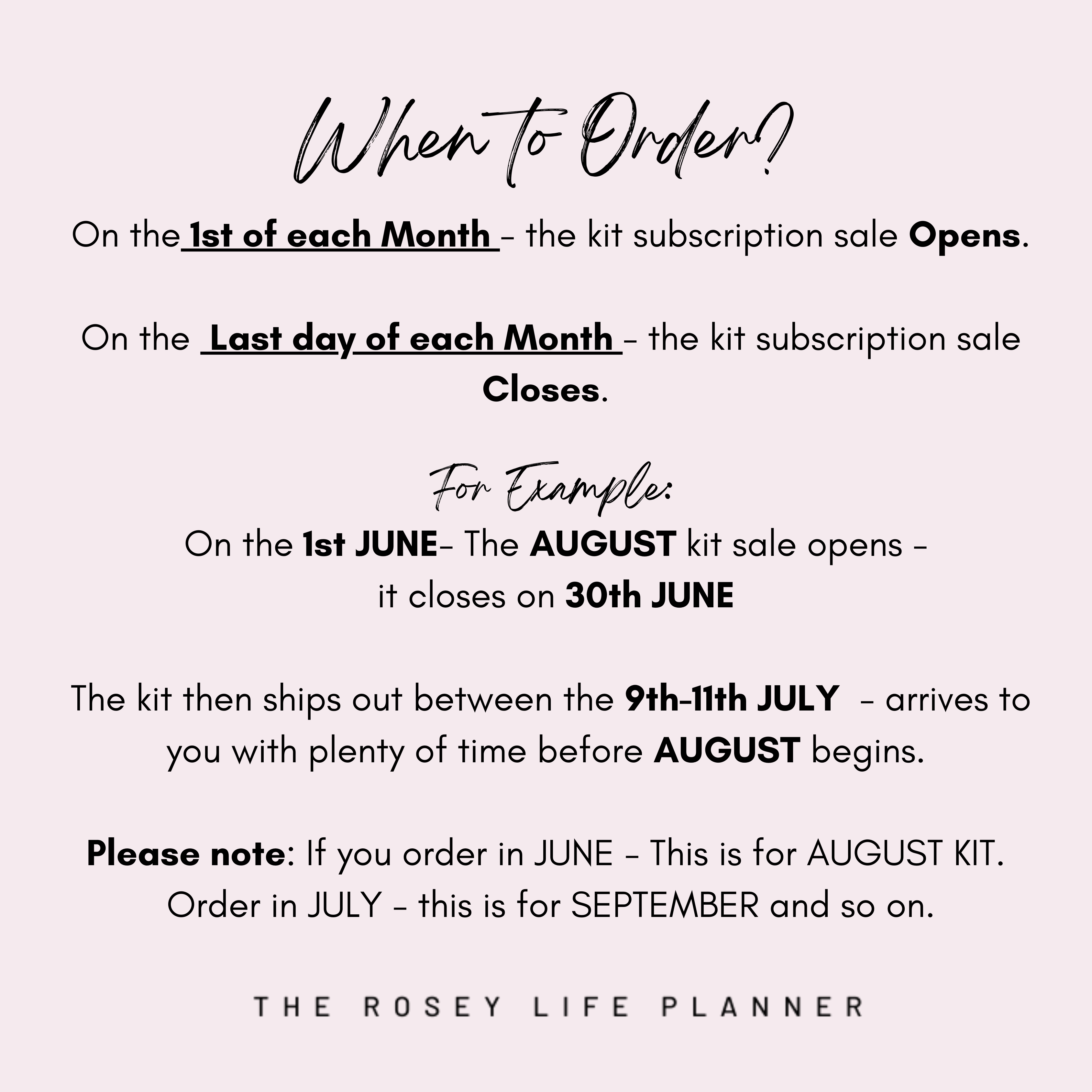 THE DELUXE FULL KIT | MONTHLY SUBSCRIPTION KIT | FULL KIT | AUGUST | A ...