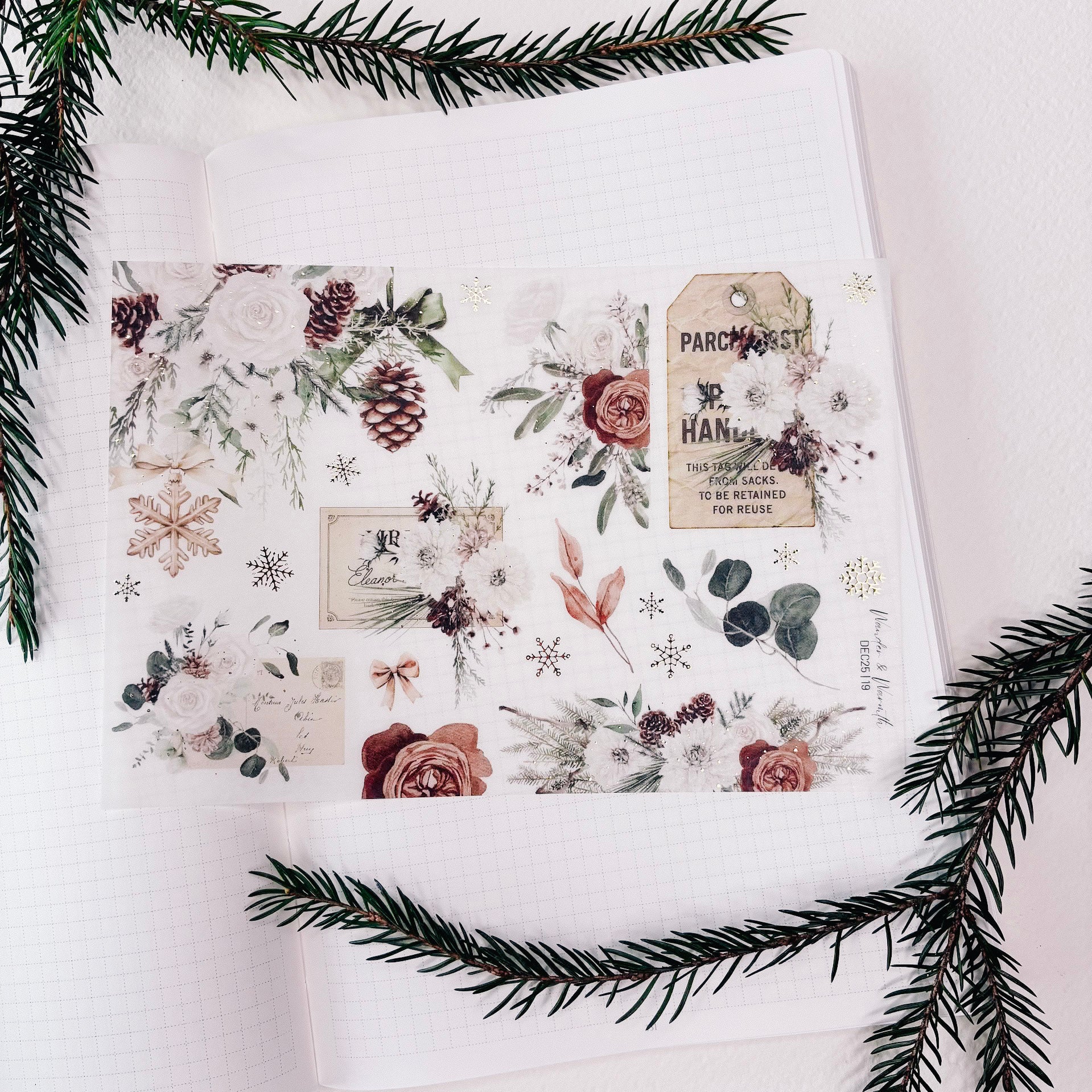 DECO STICKERS | SHEET 19 | CLEAR/ MATTE | DECEMBER 2025 COLLECTION ...