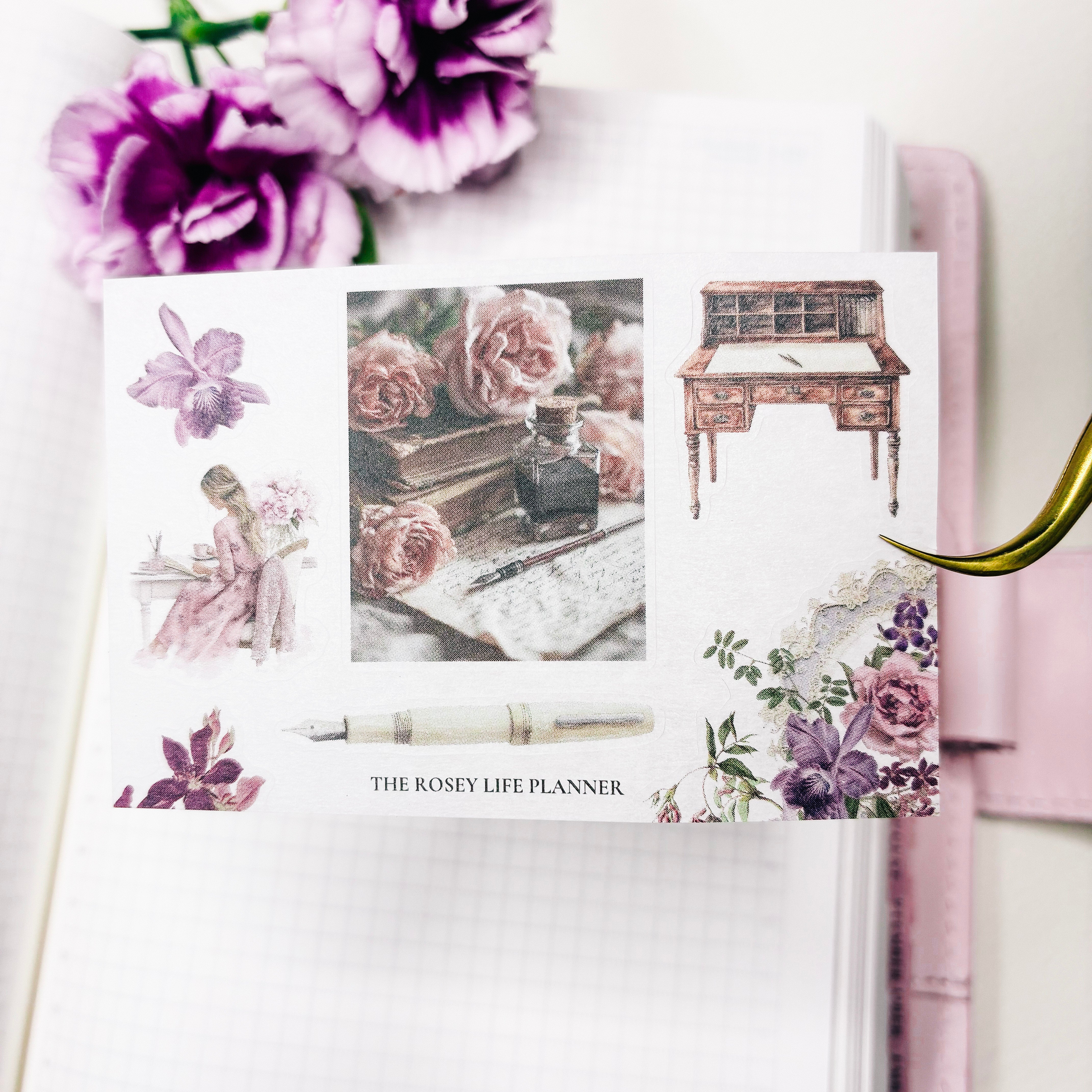 FEB26 | MINI SHEET CLEAR MATTE - MINI STICKERS – theroseylifeplanner