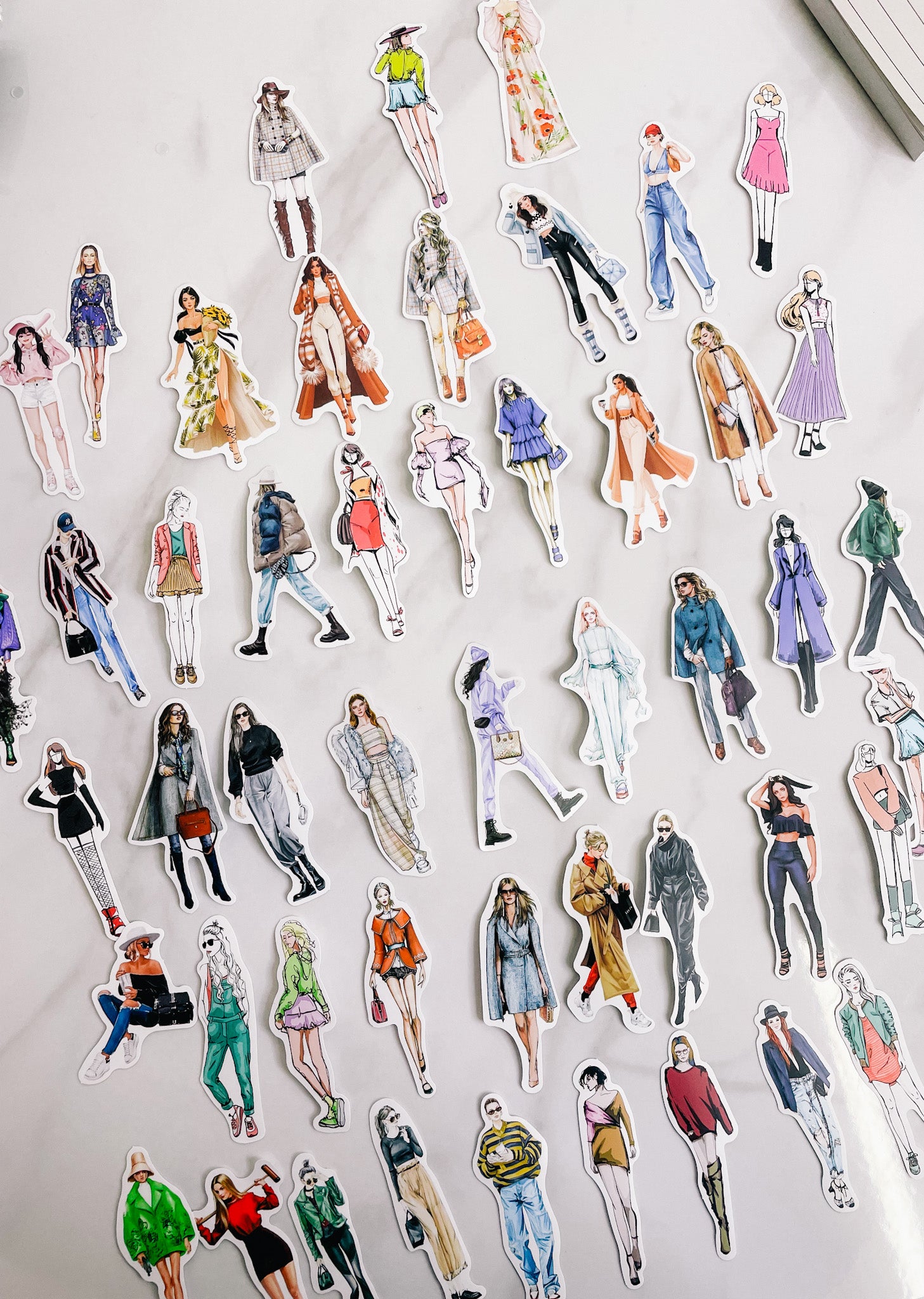 45 piece Sticker Assortment | DECO STICKERS | Matte – theroseylifeplanner