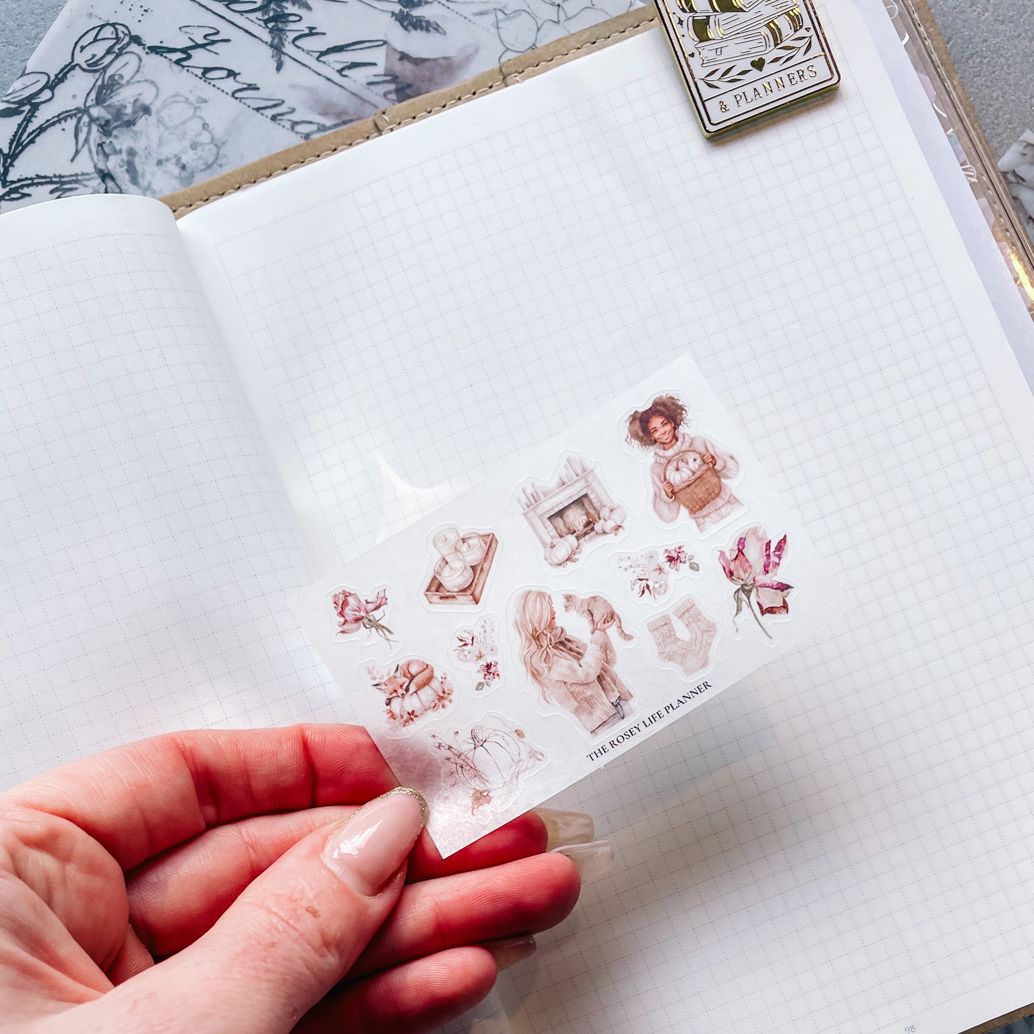 OCT24 | DECO STICKERS | MINI SHEET CLEAR MATTE – theroseylifeplanner