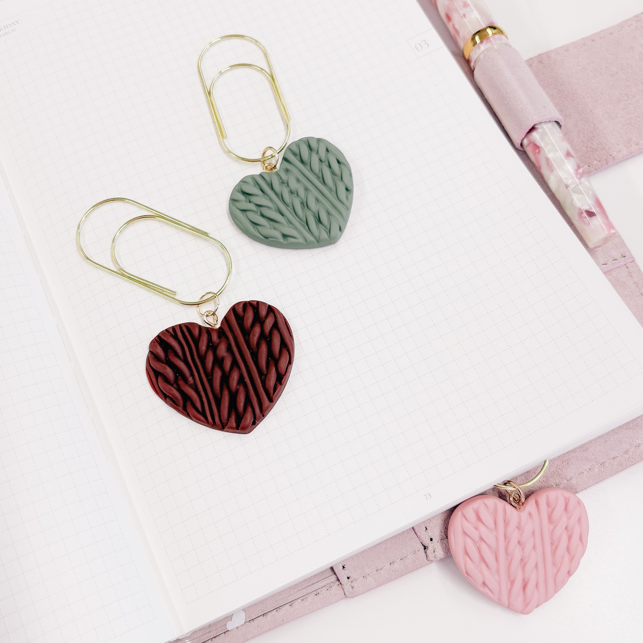HEART PLANNER CLIP | SPRING BLISS – theroseylifeplanner