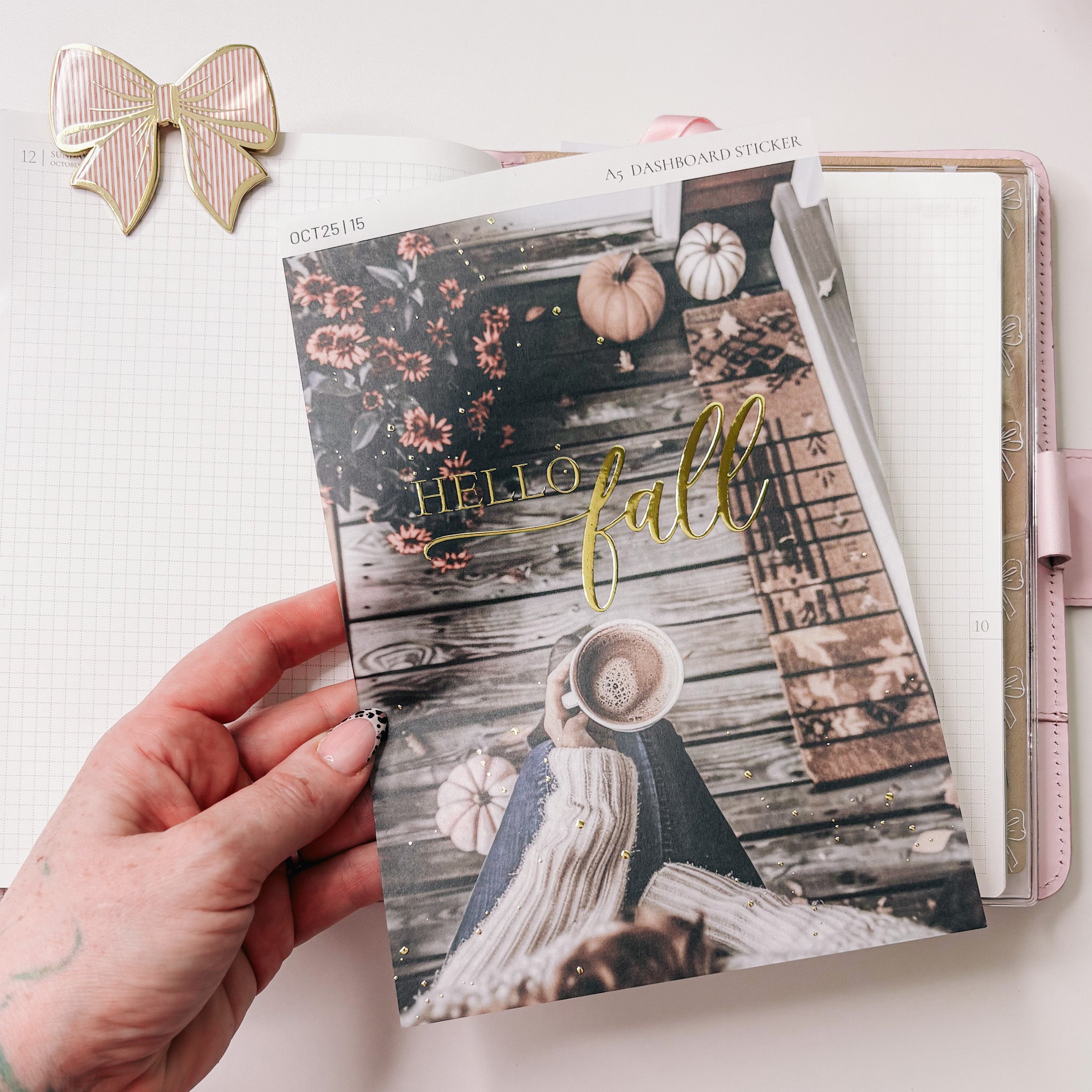 A5 STICKER DASHBOARD | SHEET 15 | CLEAR | OCTOBER 25 COLLECTION ...