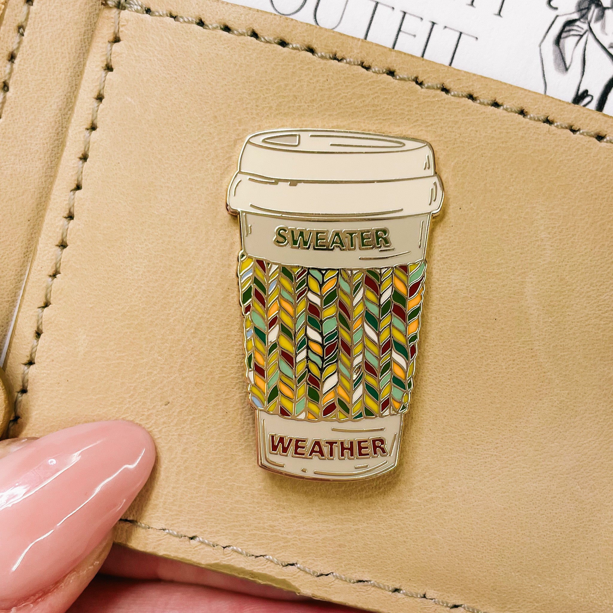 SWEATER WEATHER MAGNET CHARM - COZY FALL COLLECTION – theroseylifeplanner