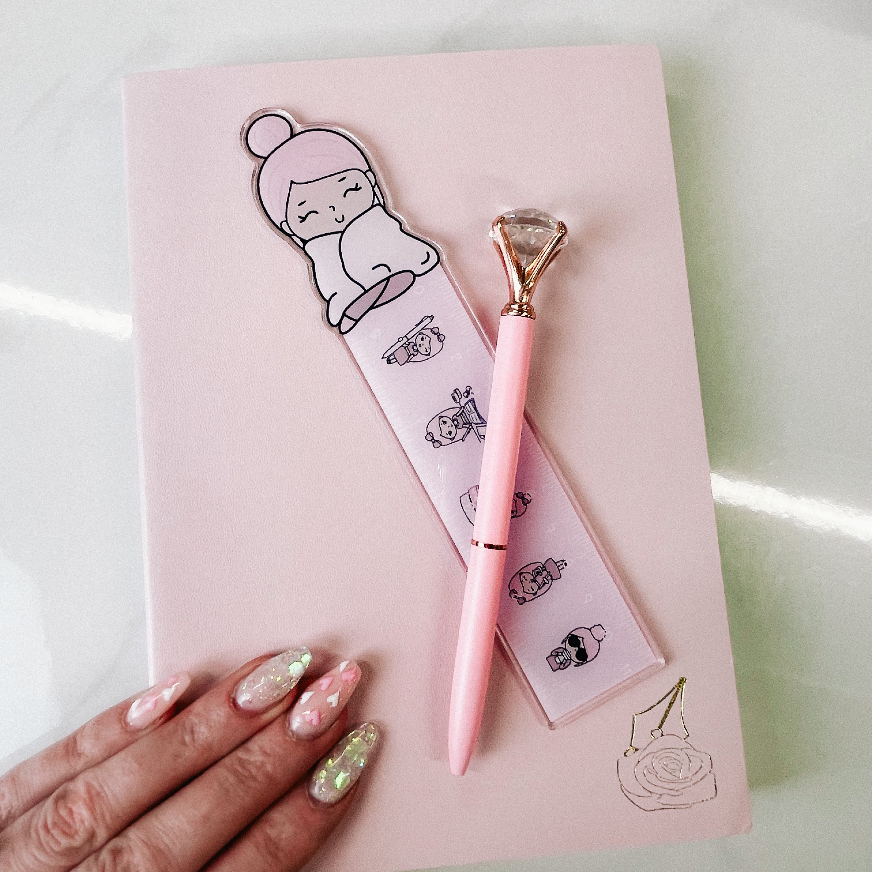 ROSEY POSEY MINI RULER | COZY GIRL | 11CM – theroseylifeplanner