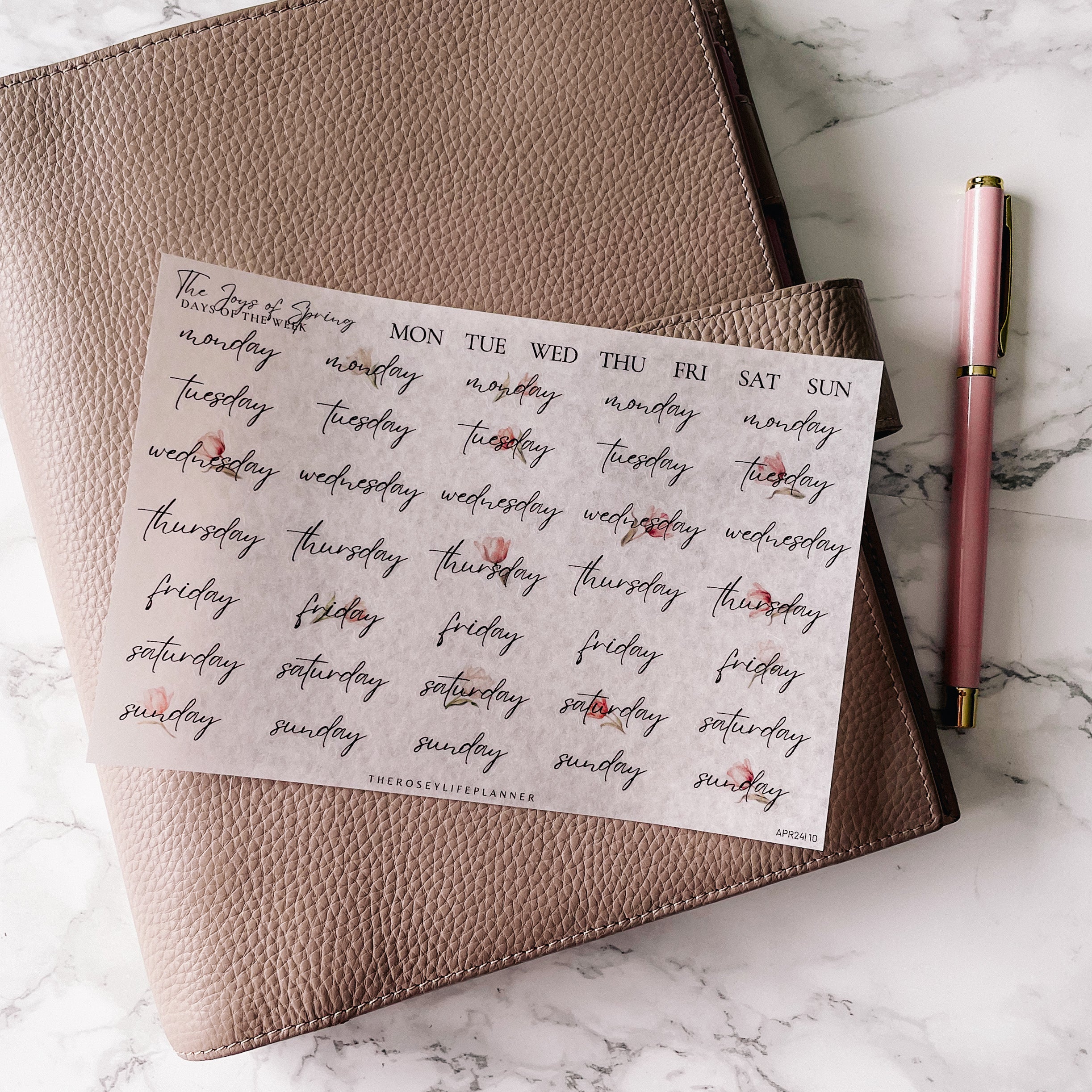 JOYS OF SPRING | DAYS OF THE WEEK CLEAR/ MATTE |SH10 APR24 ...