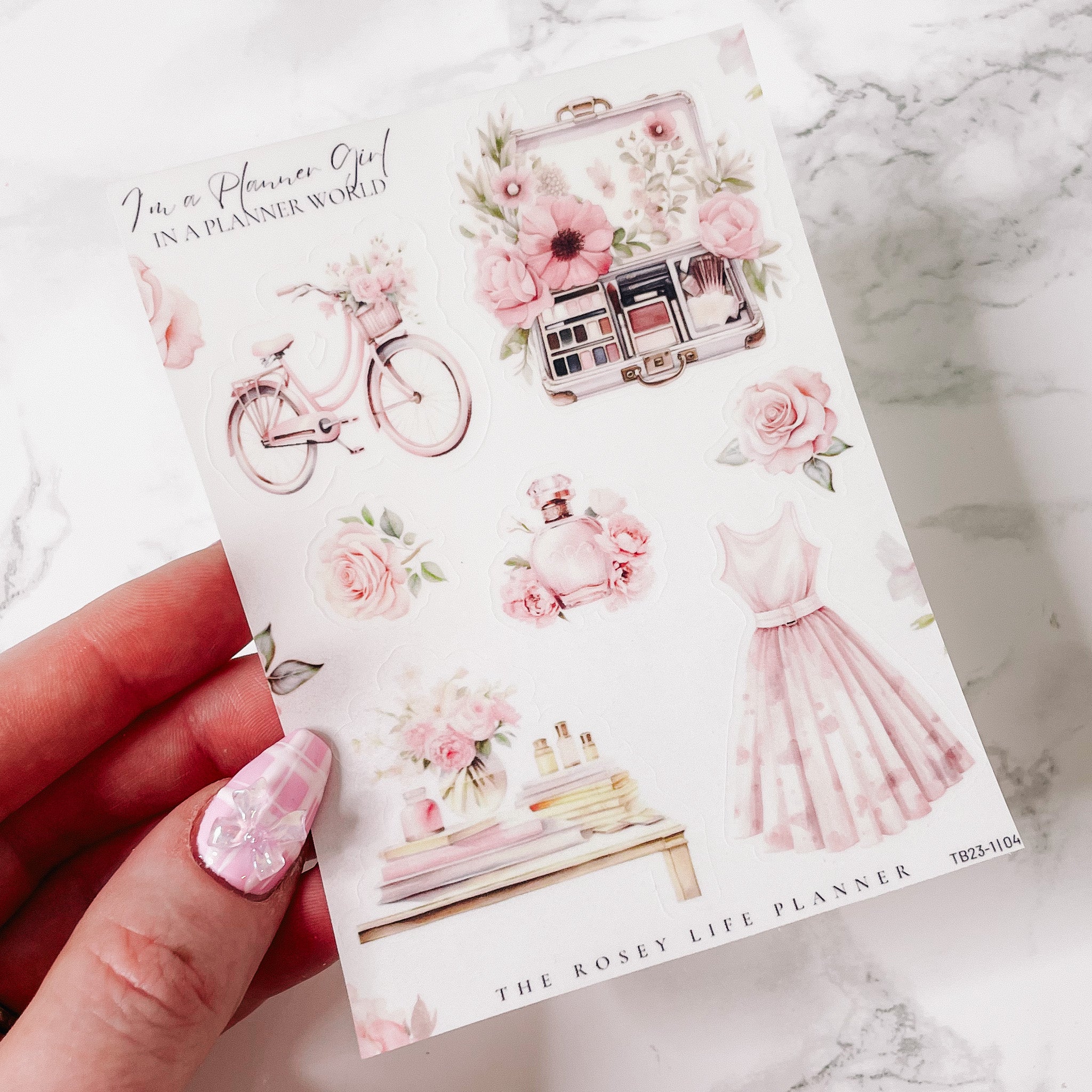 I'M A PLANNER GIRL | DECO STICKERS | SHEET 4 | CLEAR/ MATTE | TB23-1 ...