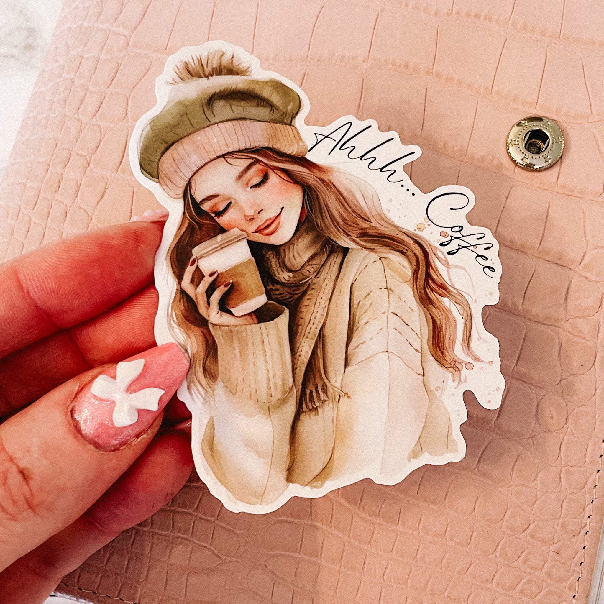 DIE CUT STICKER | AHHHHH... COFFEE – theroseylifeplanner