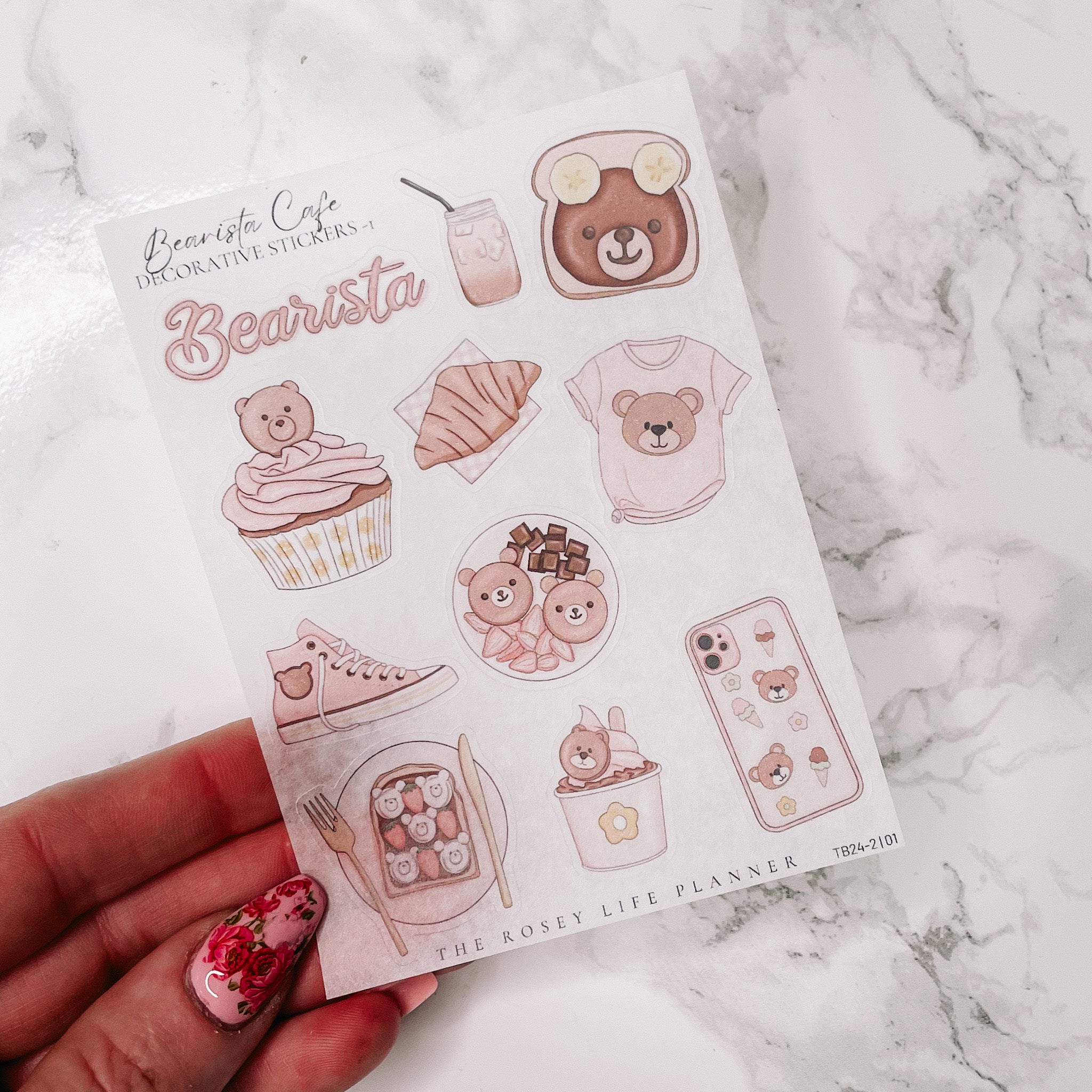 Bearista Cafe | DECO STICKERS | Bear Box SH 1 | CLEAR MATTE ...
