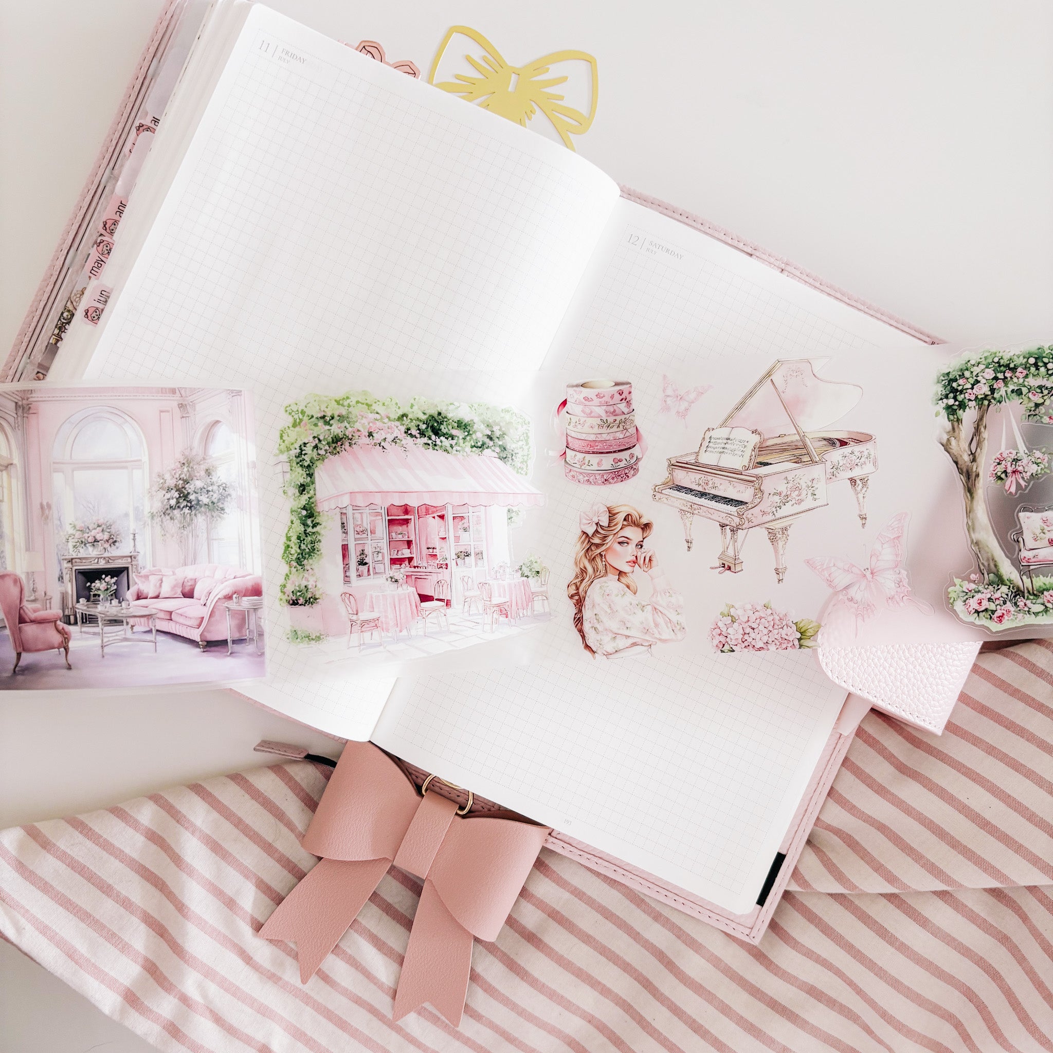 PINK MY LIFE 2.0 COLLECTION Pre Cut Pet Tape - 10cm x 5 meter roll ...