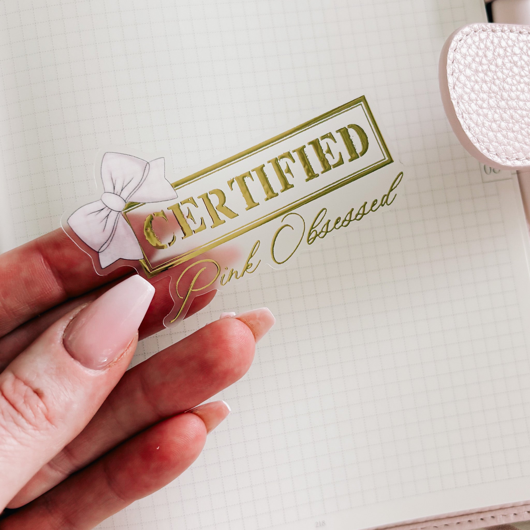 DIE CUT STICKER | PINK MY LIFE 2.0 – theroseylifeplanner