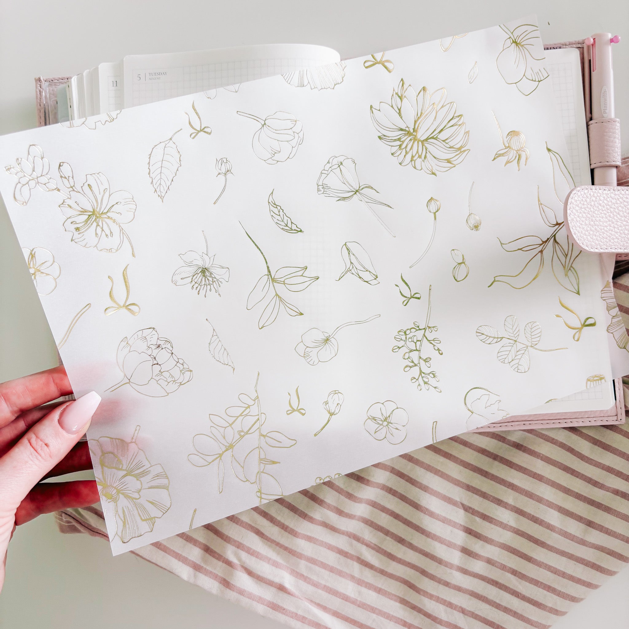 A4 DECO SHEET | VELLUM - PINK MY LIFE 2.0 COLLECTION – theroseylifeplanner