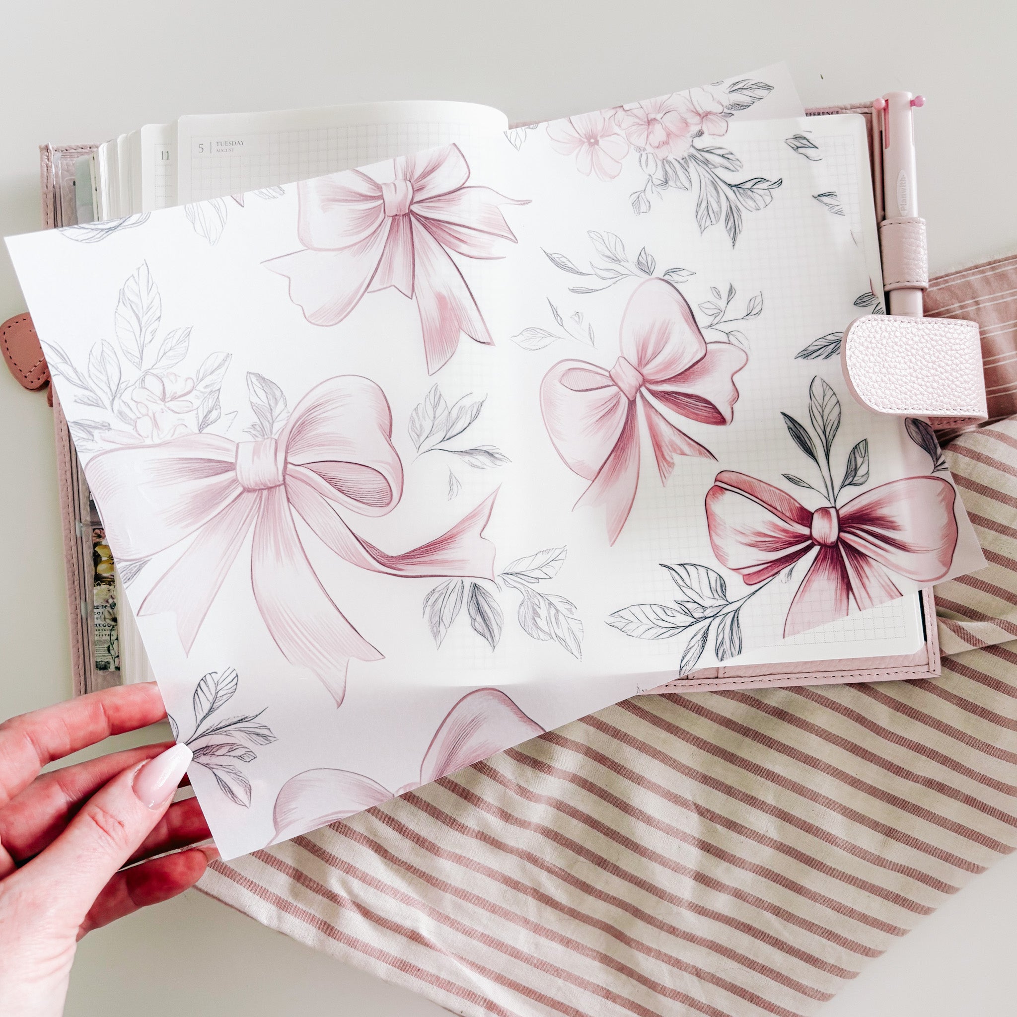 A4 DECO SHEET | VELLUM - PINK MY LIFE 2.0 COLLECTION – theroseylifeplanner