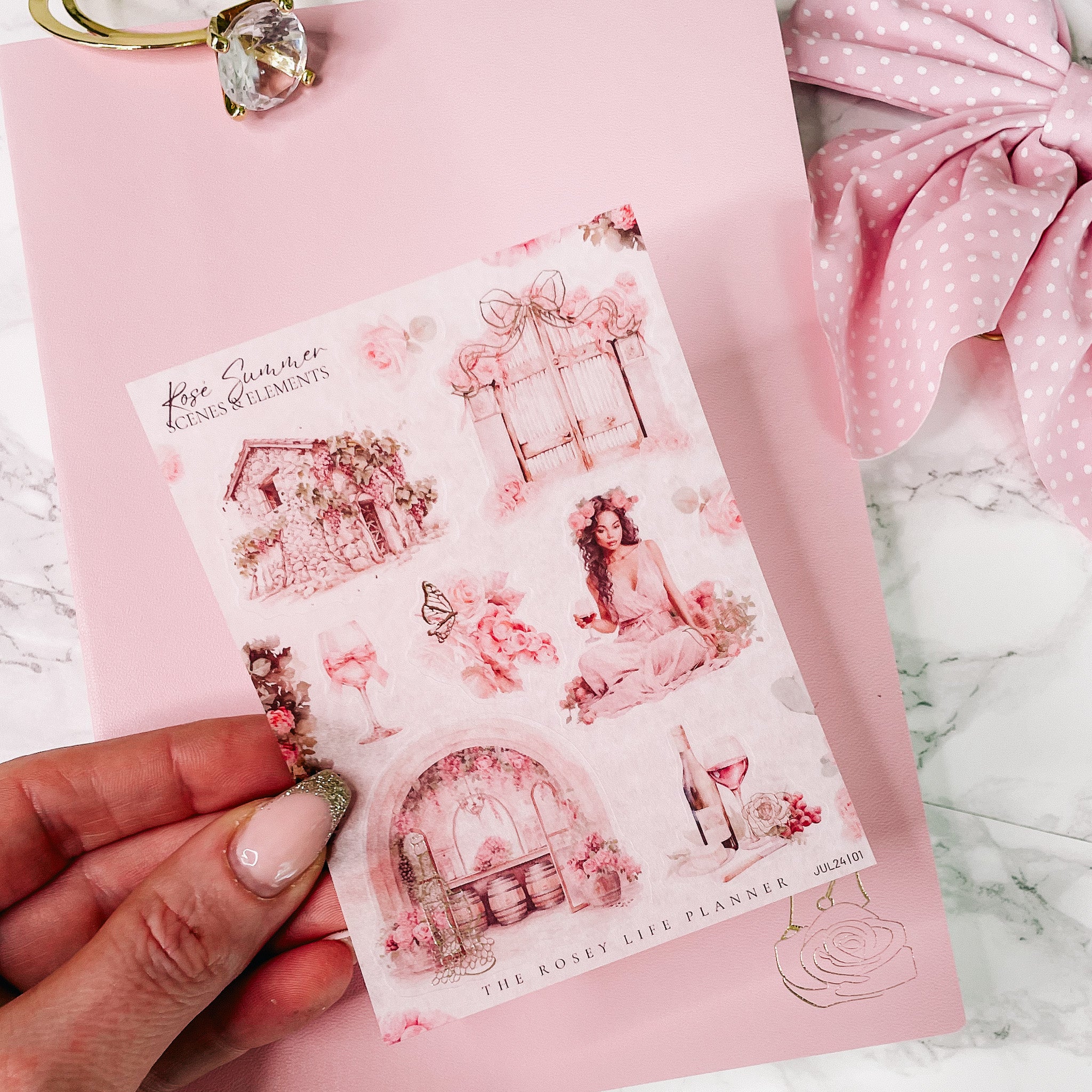 DECO STICKERS | SHEET 1 | CLEAR/ MATTE FOILED | JUL24 COLLECTION ...