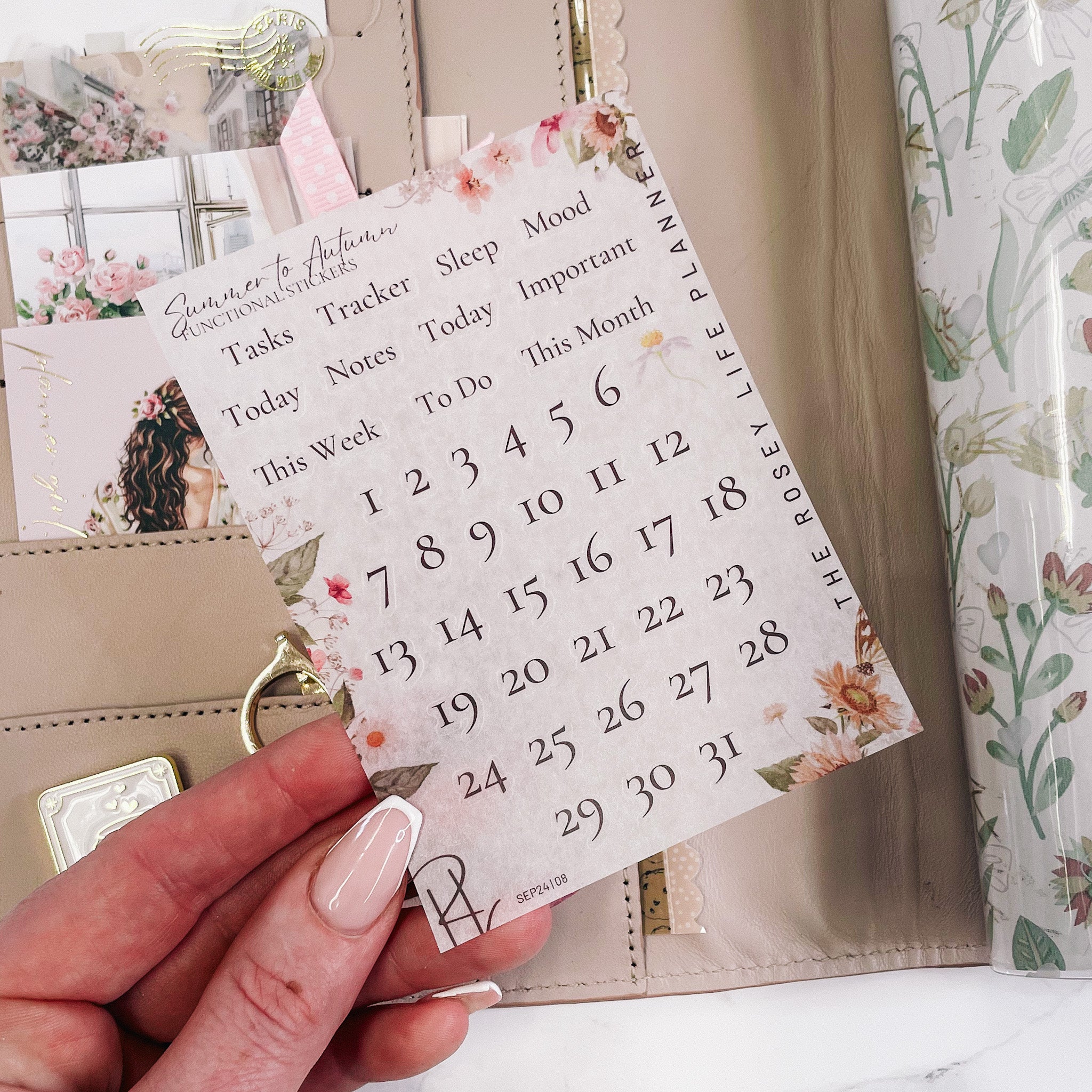 DECO STICKERS | SHEET 8 | CLEAR/ MATTE FOILED | SEP24 COLLECTION ...