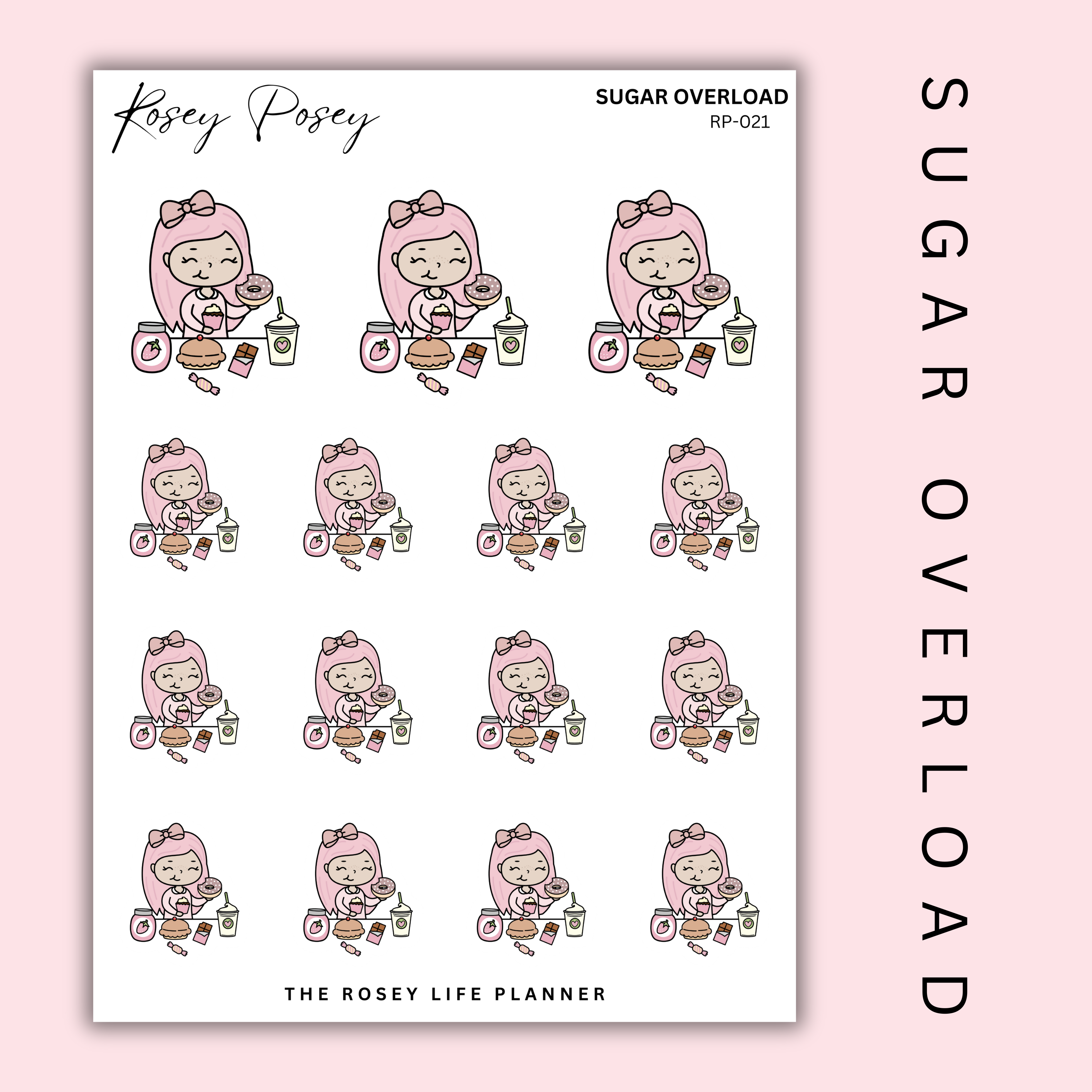 SUGAR OVERLOAD | ROSEY POSEY | CLEAR MATTE & MATTE | RP-021 ...