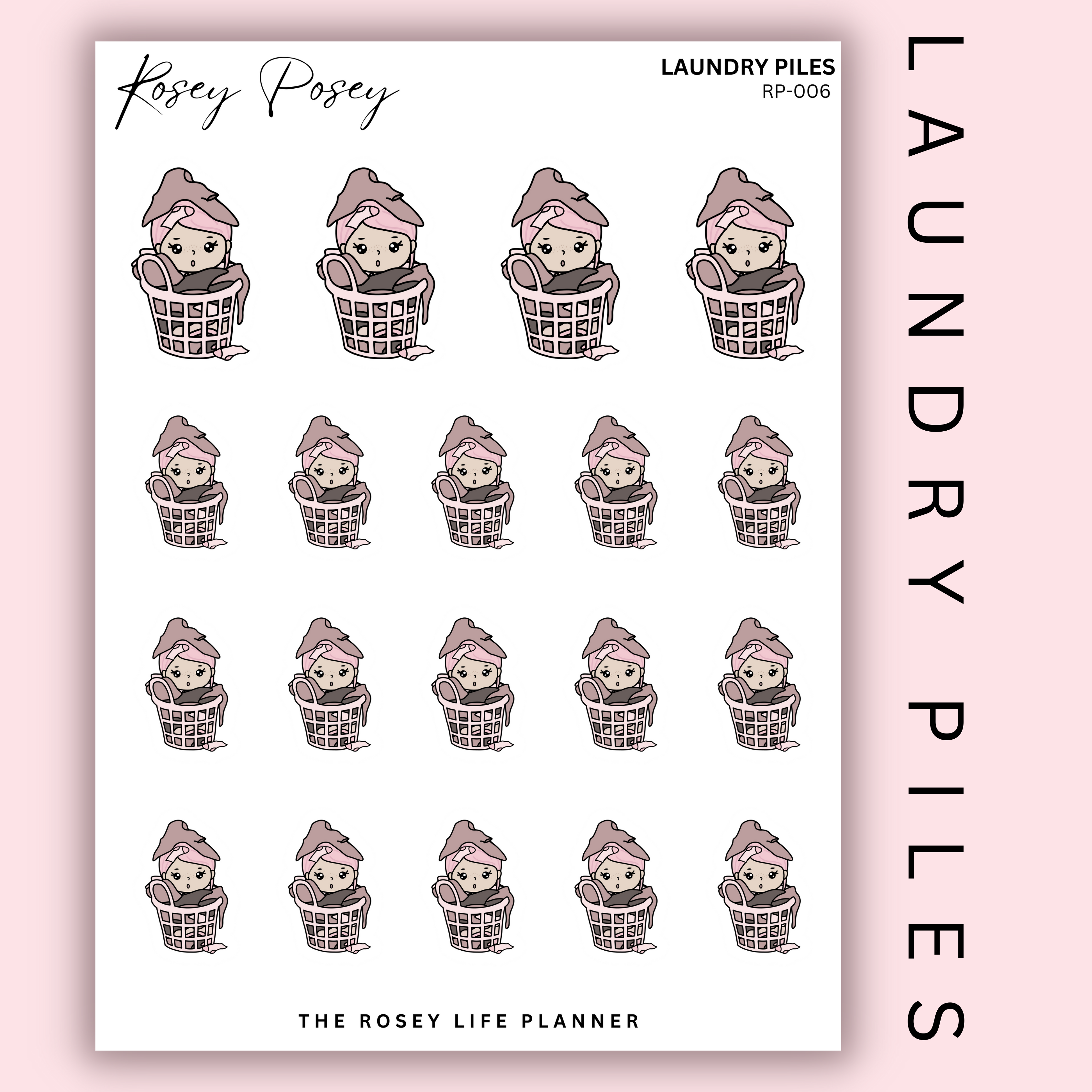 LAUNDRY PILES | ROSEY POSEY | CLEAR MATTE & MATTE | RP-006 ...