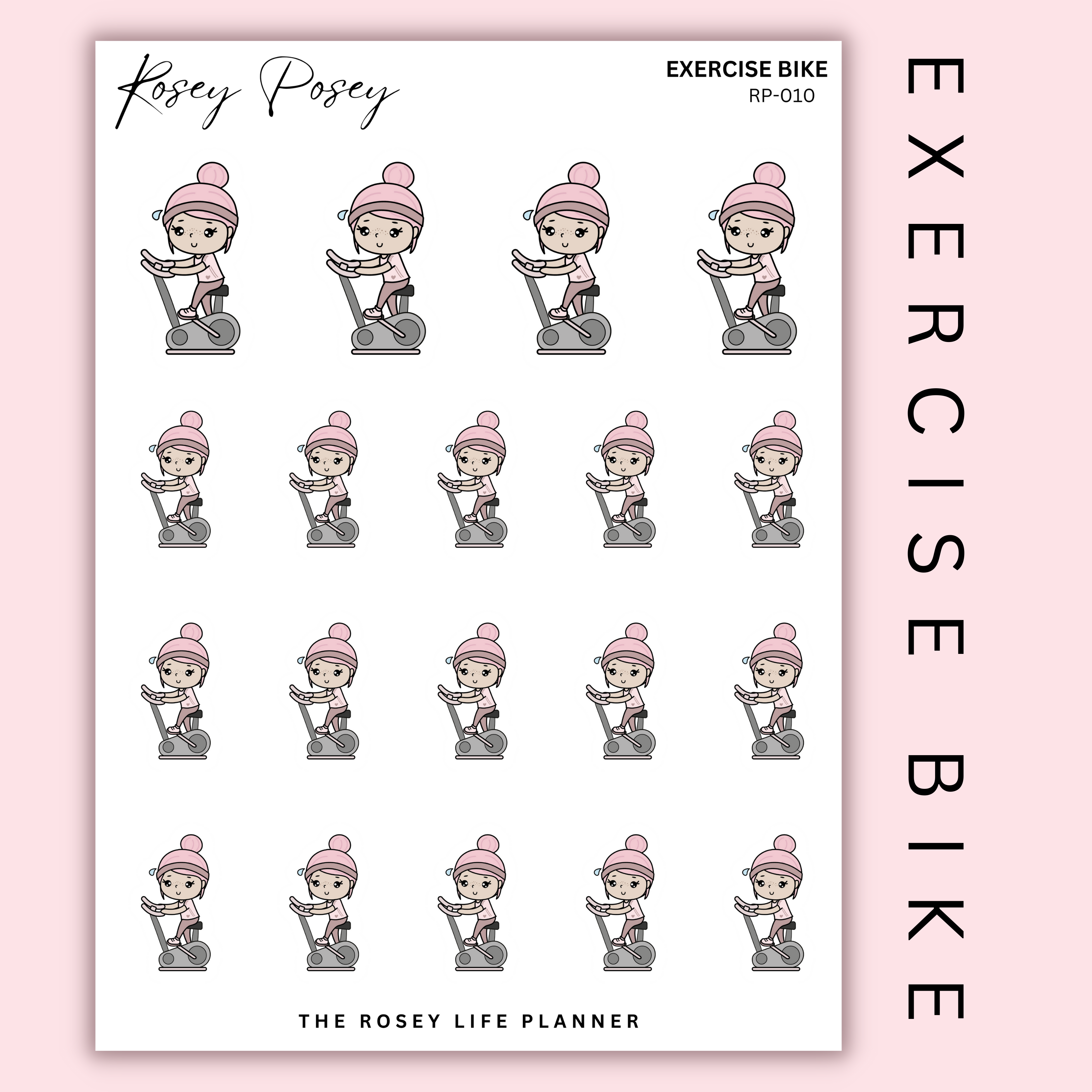 EXERCISE BIKE | ROSEY POSEY | CLEAR MATTE & MATTE | RP-010 ...