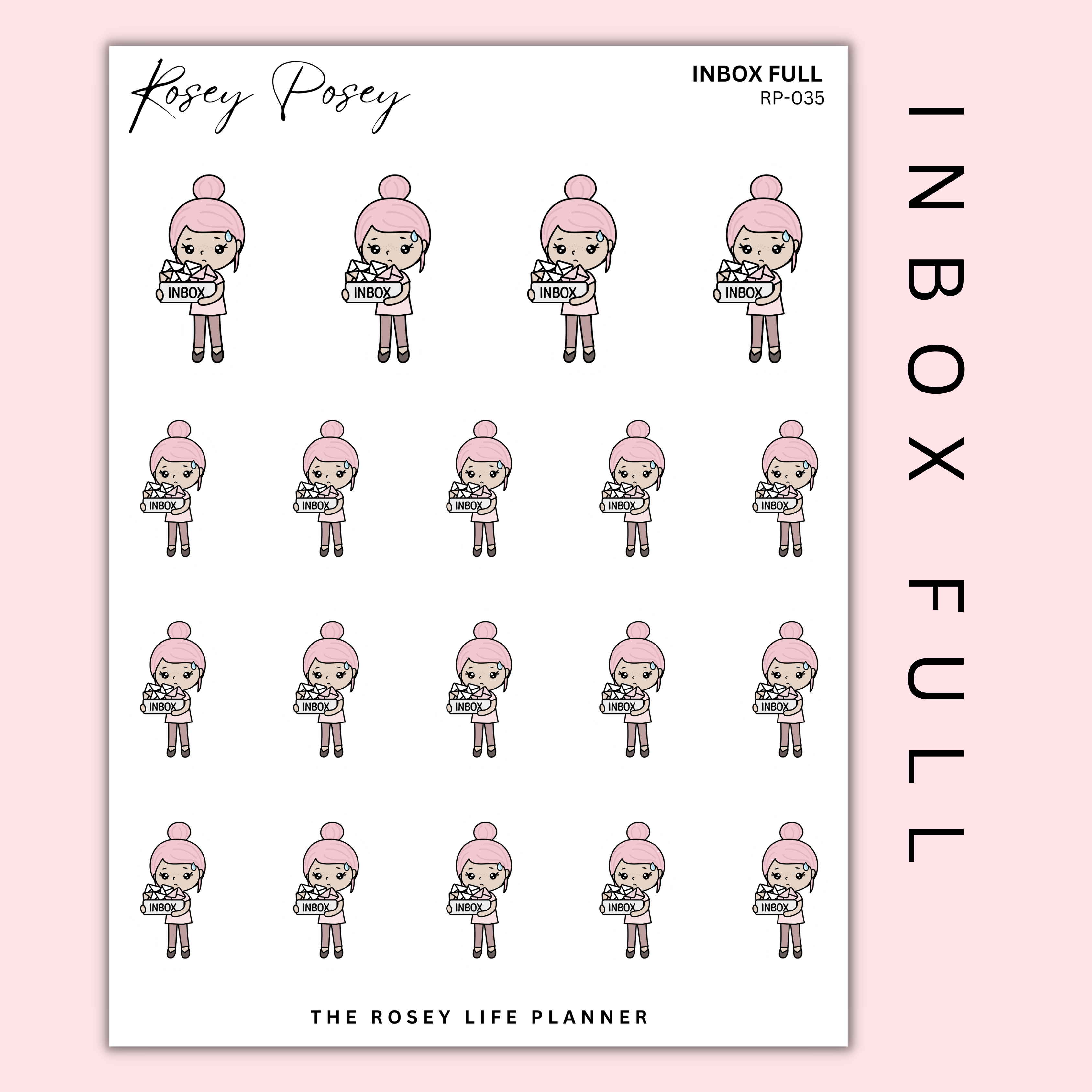 INBOX FULL | ROSEY POSEY | CLEAR MATTE & MATTE | RP-035 ...