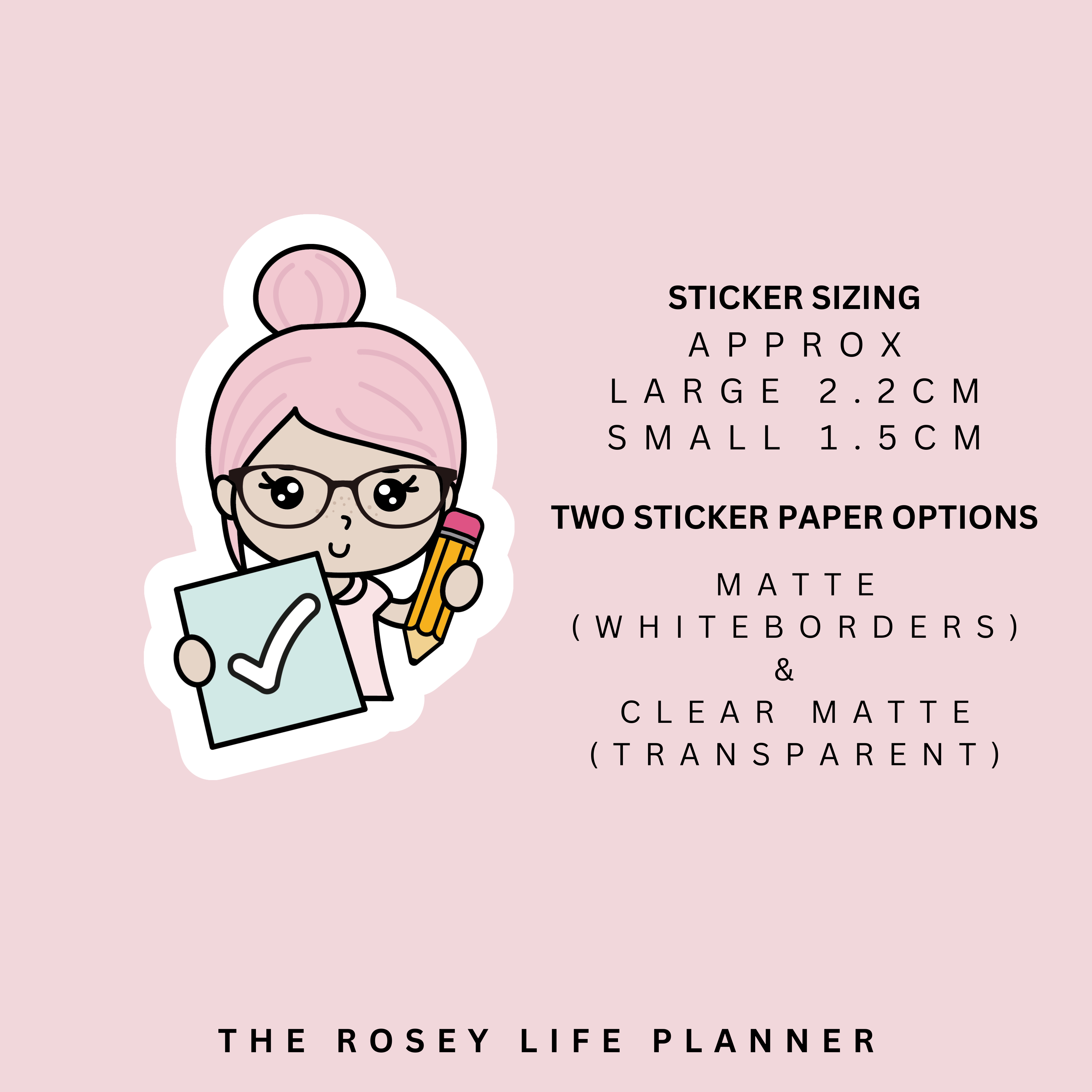 TO DO LIST | ROSEY POSEY | CLEAR MATTE & MATTE | RP-026 ...