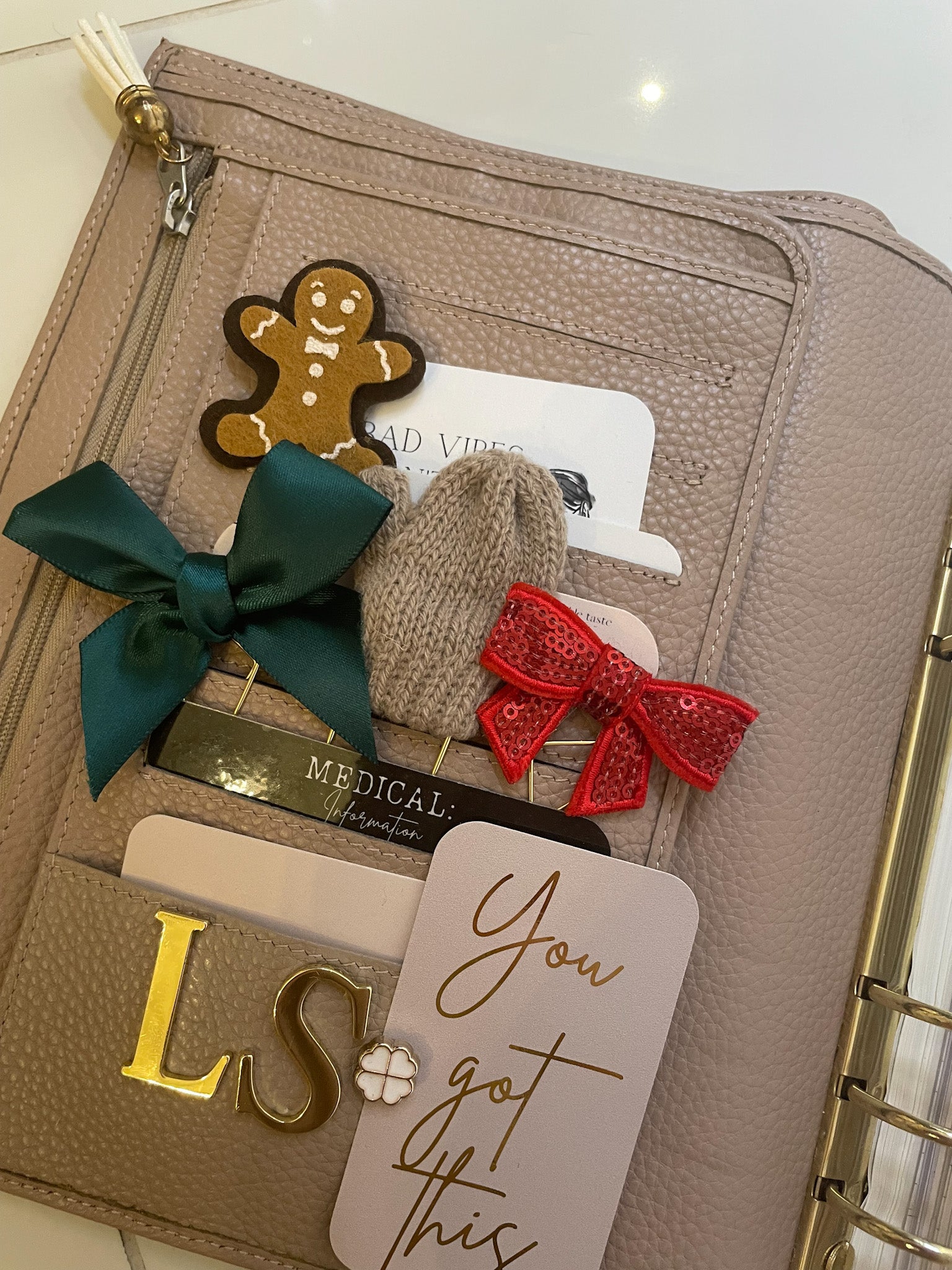 GREEN RIBBON BOW PLANNER CLIP – theroseylifeplanner