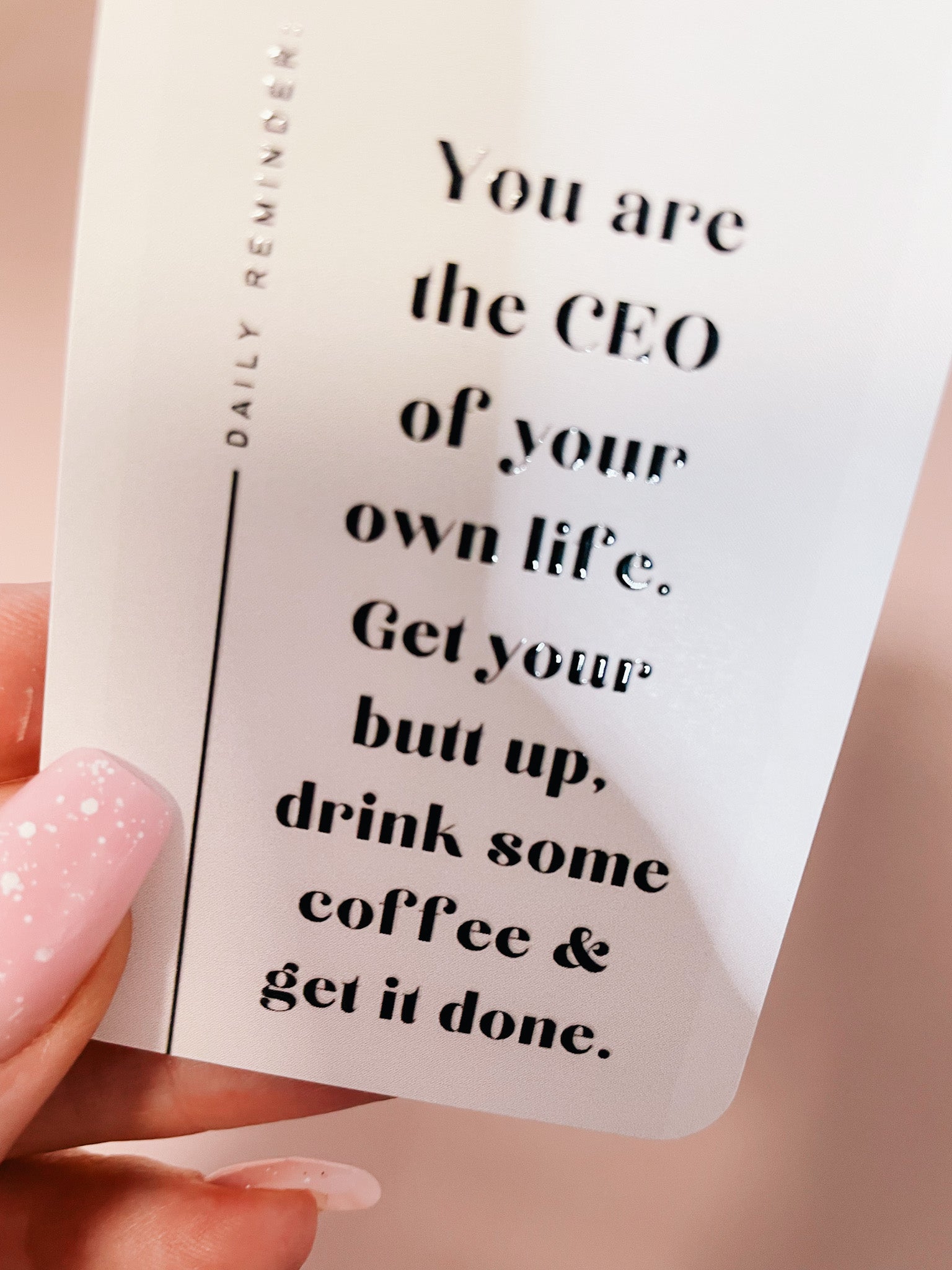 JOURNALING CARD | PLANNER DECO | CEO – theroseylifeplanner