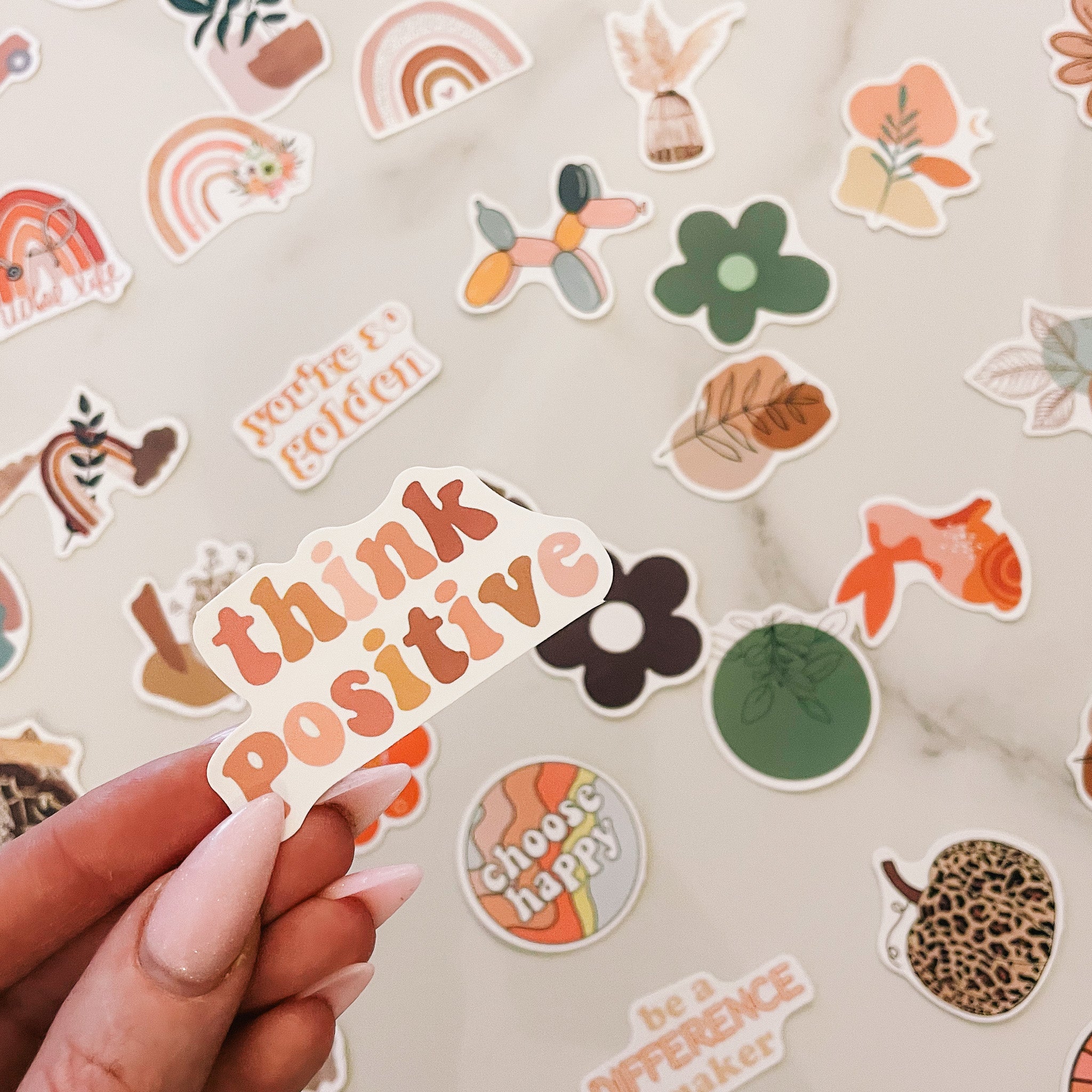 50 Piece Sticker Assortment | DECO STICKERS | Matte | Positivity ...