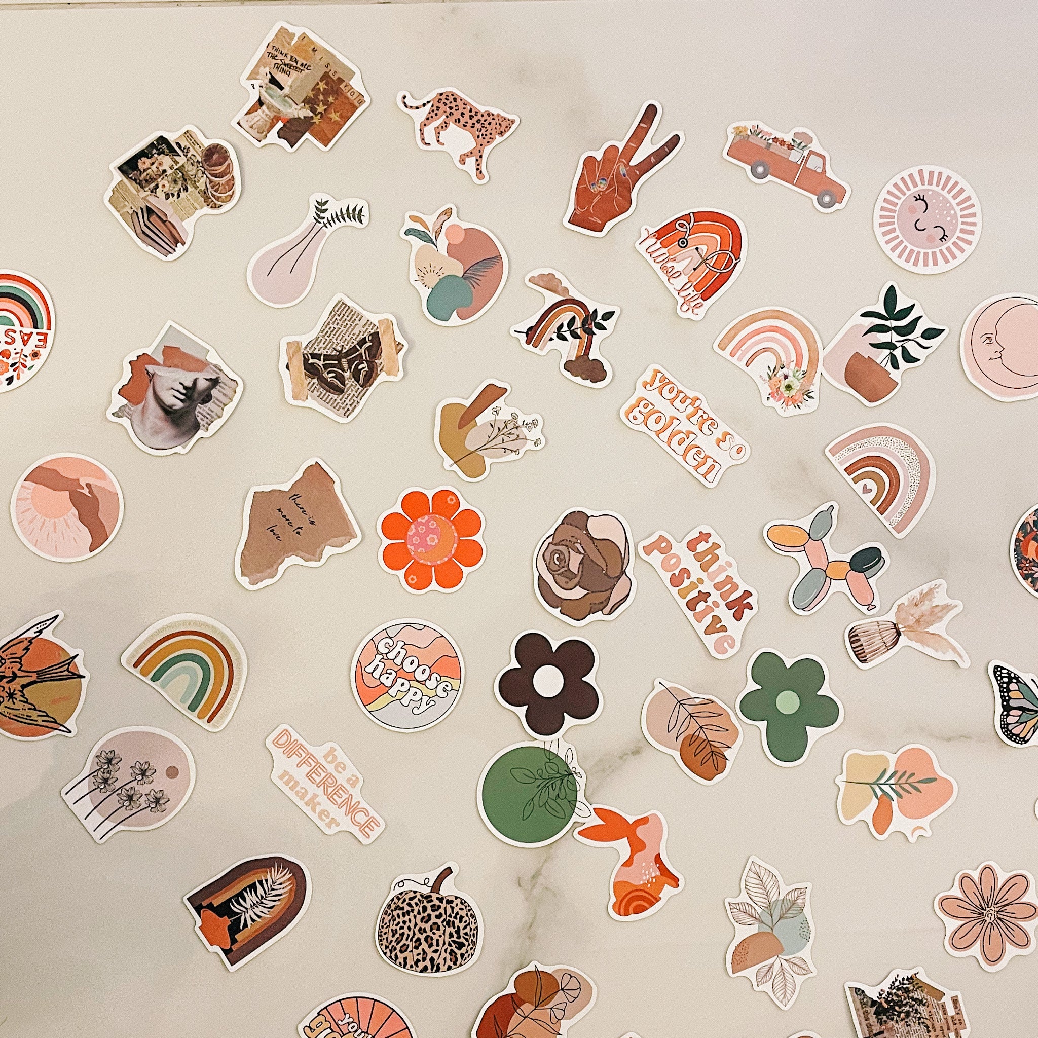 50 Piece Sticker Assortment | DECO STICKERS | Matte | Positivity ...